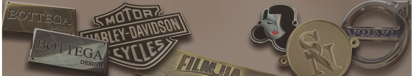 Metal plates, shields, tags, manufacturing linings